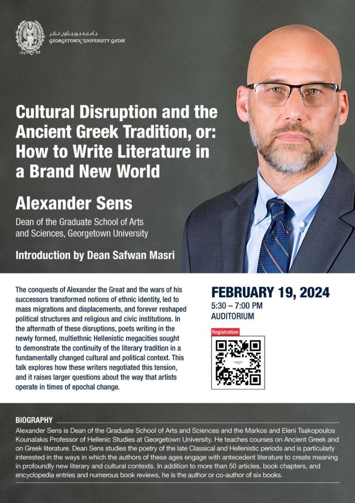 Cultural Disruption and the Ancient Greek Tradition, or : How to Write Literature in a Brand New ...