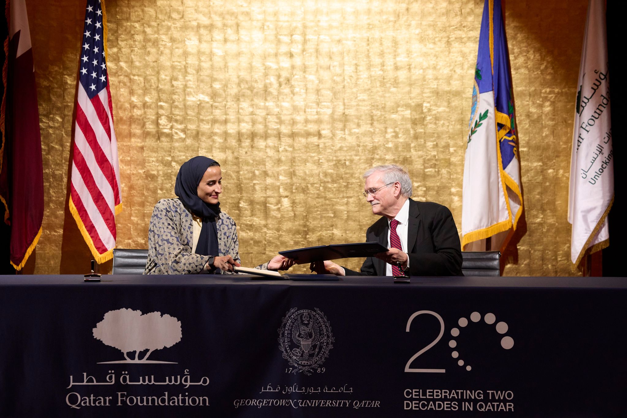 Her Highness Attends Georgetown University in Qatar’s 20 Year ...